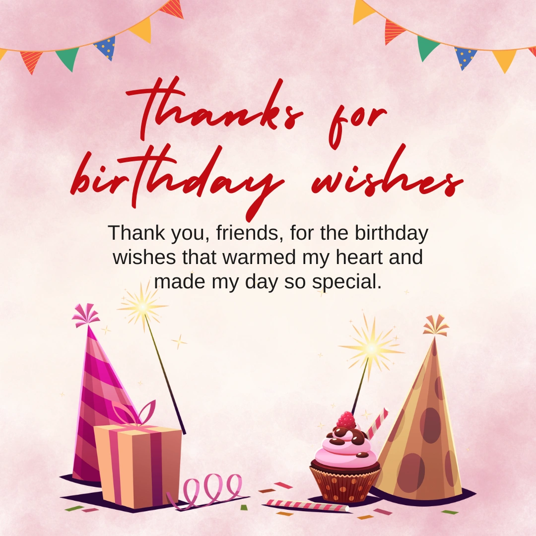 100+ Thanks for Birthday Wishes Massages